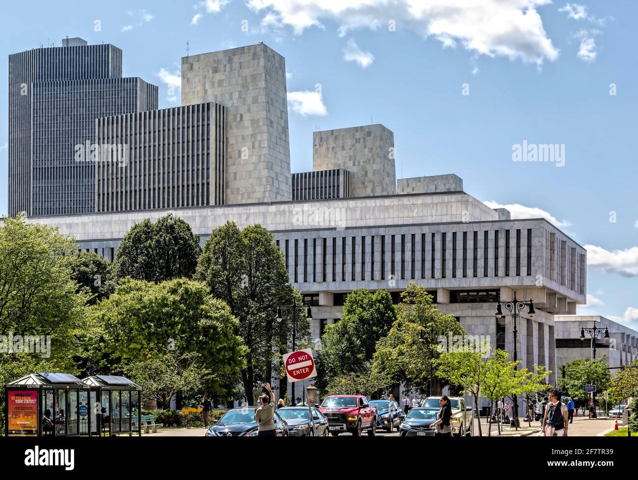 Empire State Plaza - Legislative Office Building in foreground Stock ...