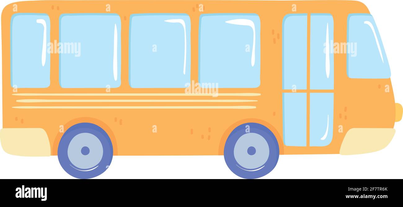 bus transport cartoon icon isolated Stock Vector Image & Art - Alamy