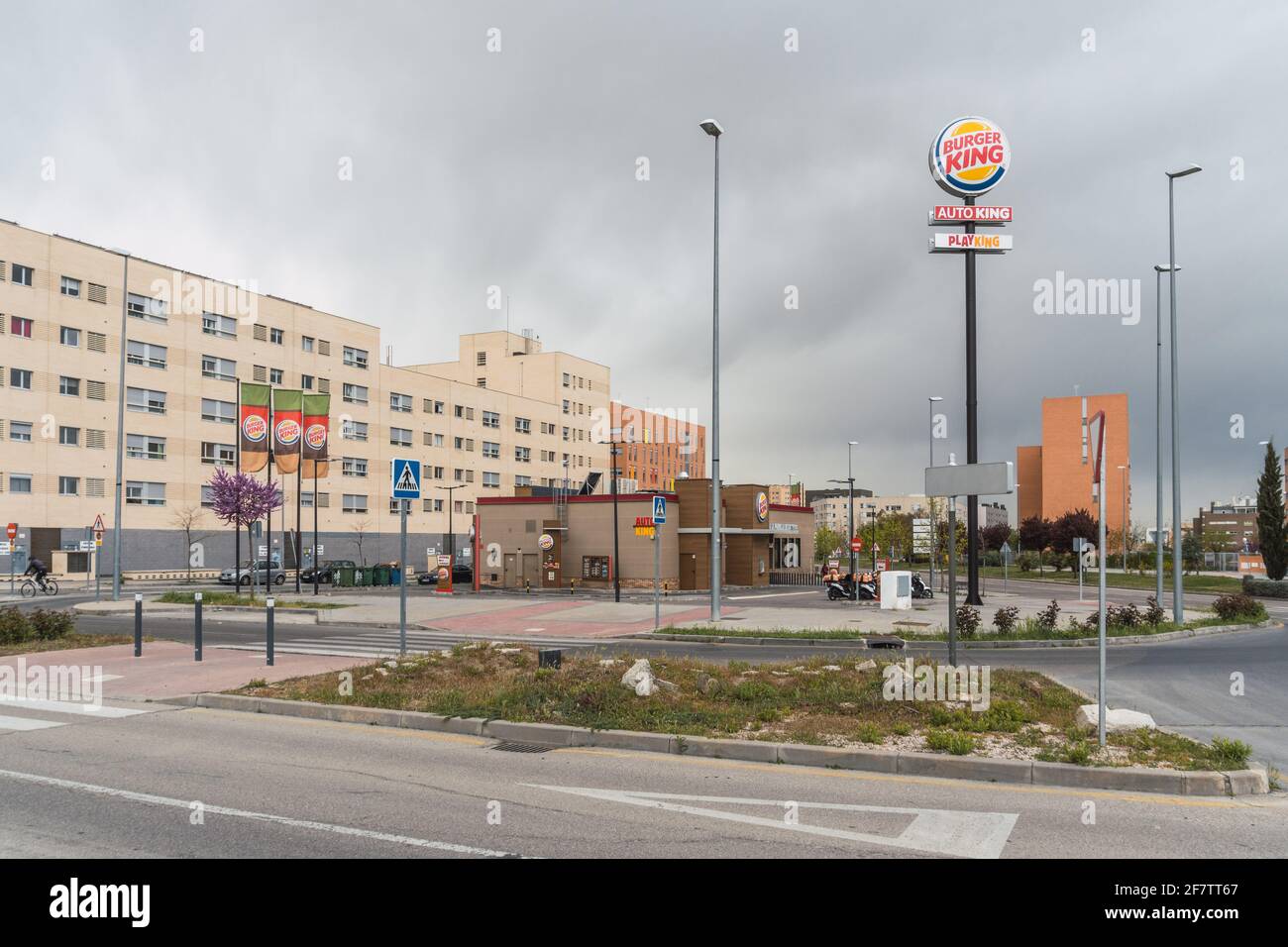 MADRID, SPAIN - Apr 01, 2021: Burger King is the 2nd largest fast food ...