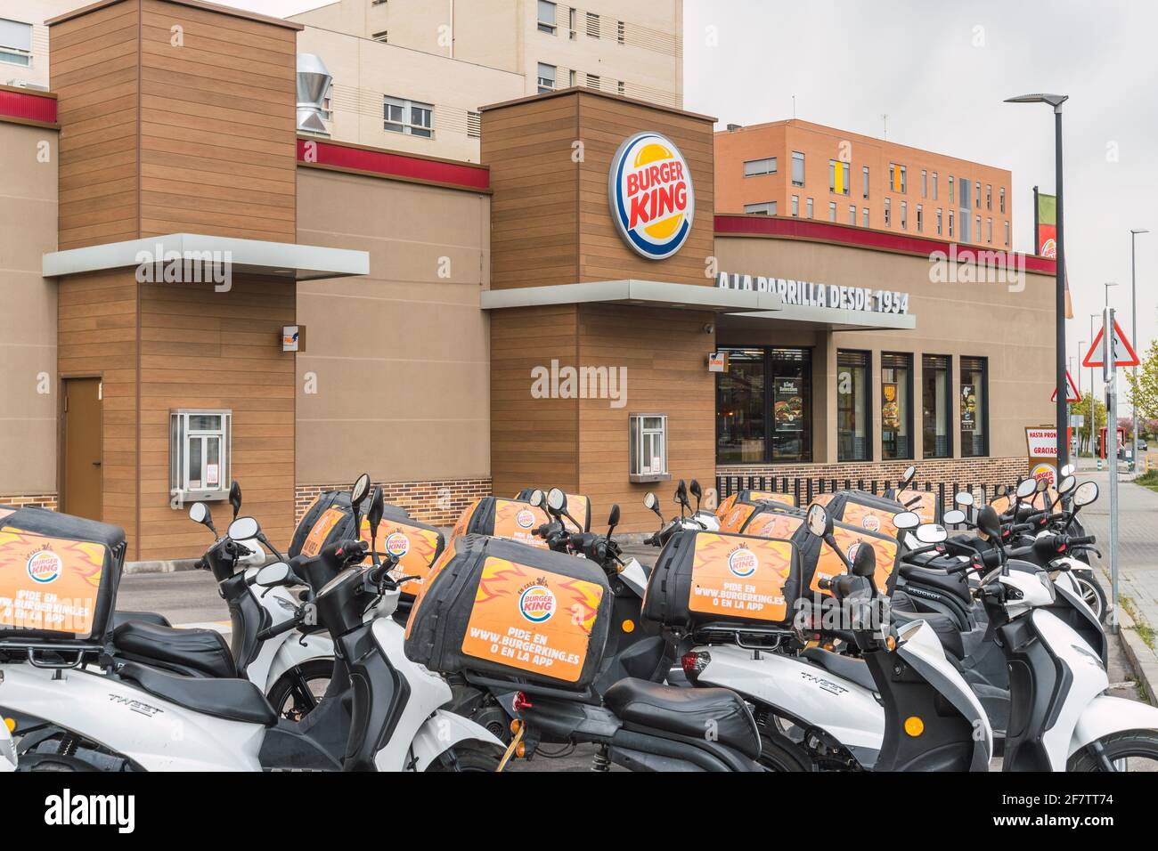 MADRID, SPAIN - Apr 01, 2021: Burger King is the 2nd largest fast food ...