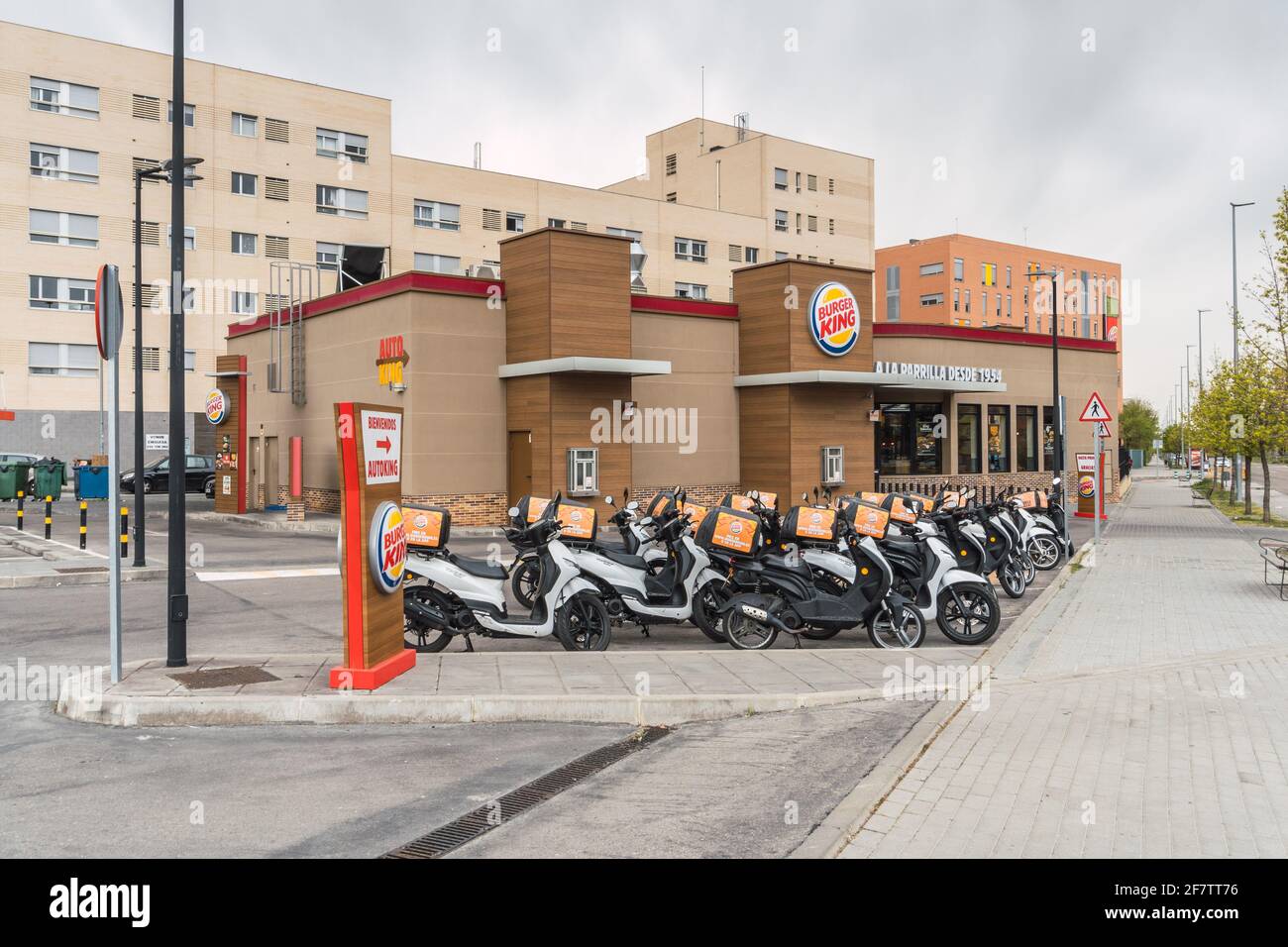 MADRID, SPAIN - Apr 01, 2021: Burger King is the 2nd largest fast food ...