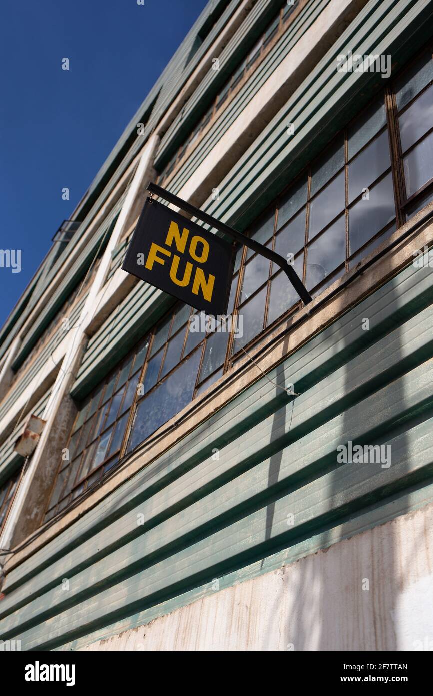 No fun sign hi-res stock photography and images - Alamy