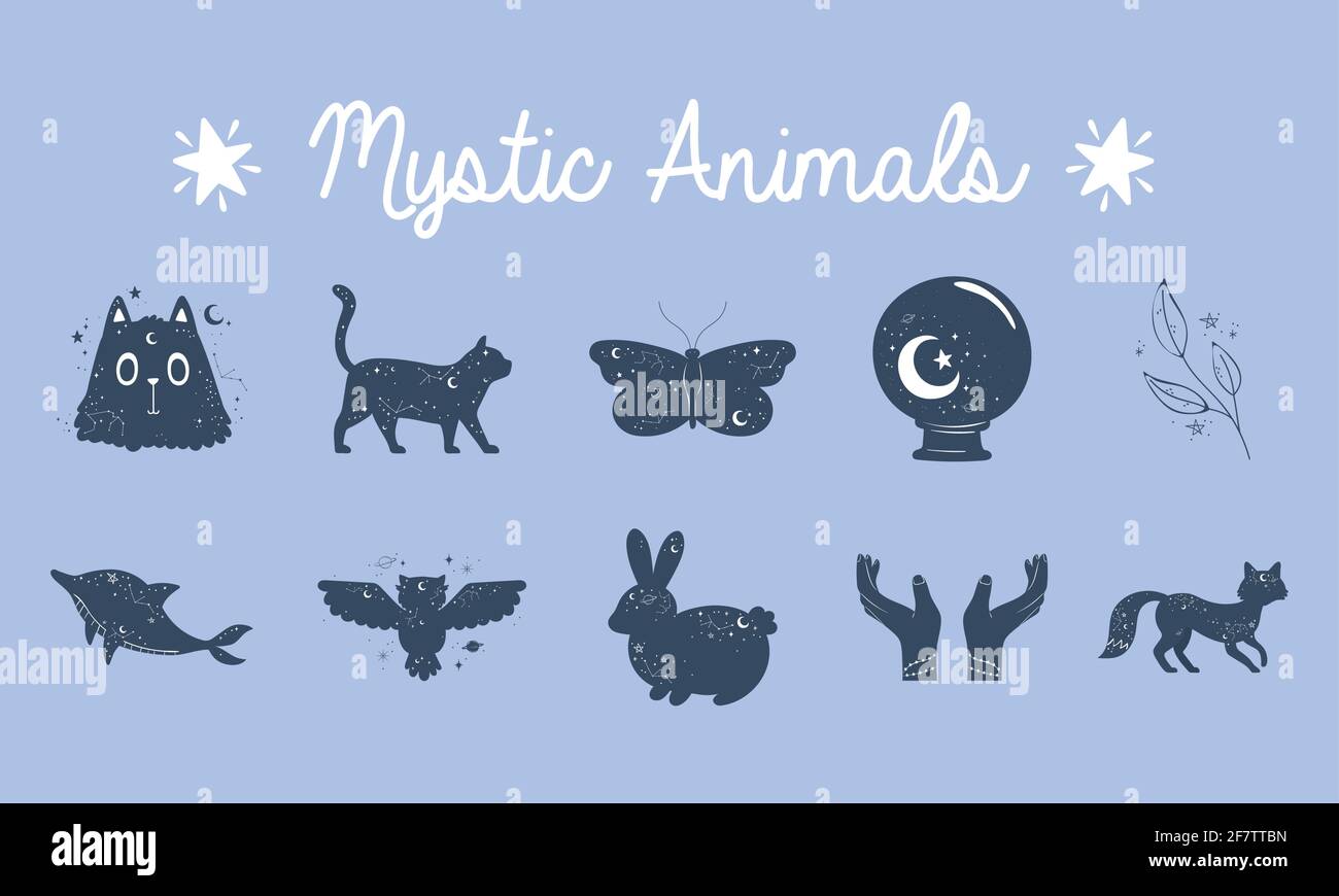 mystic animals astrology and spirituality Stock Vector Image & Art - Alamy