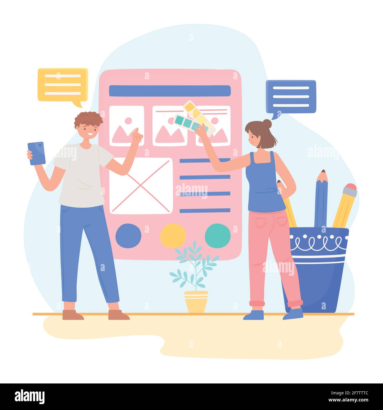designers people team creativity cartoon Stock Vector Image & Art - Alamy