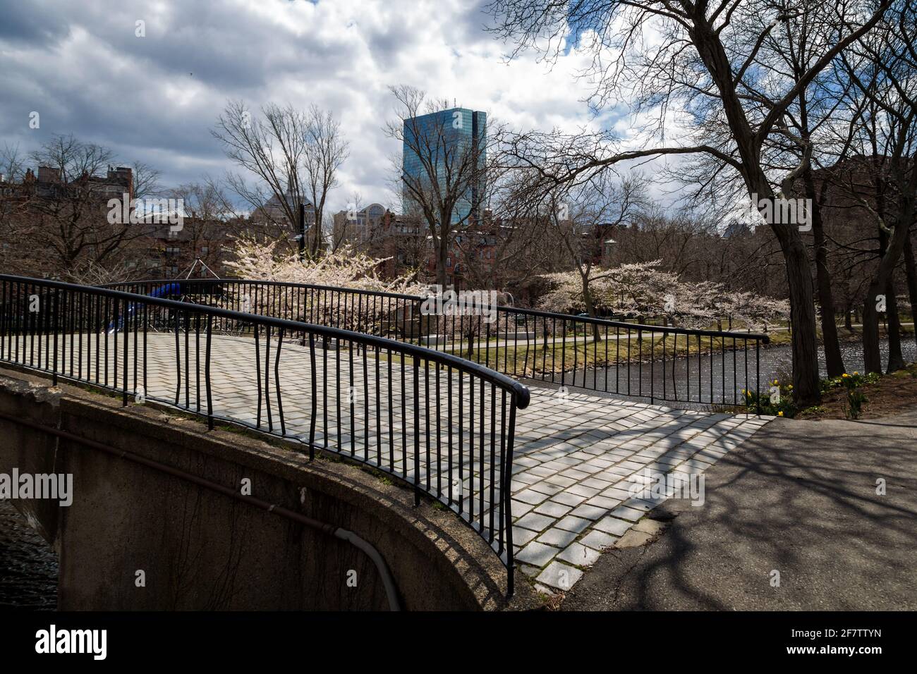 Places of Boston in Spring Stock Photo - Alamy