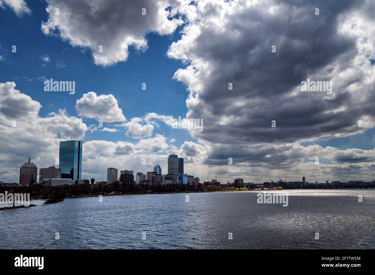 Boston downtown skyline panorama hi-res stock photography and images ...
