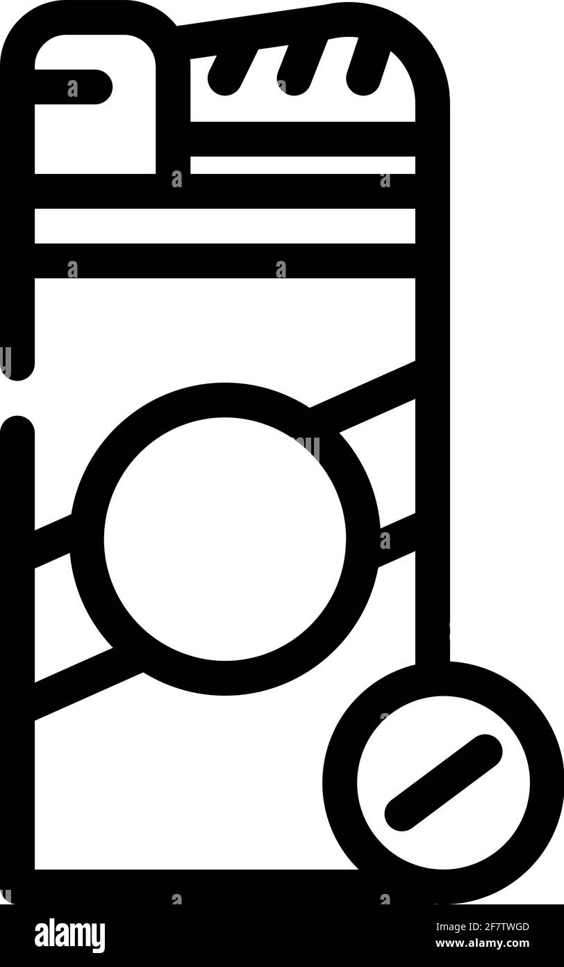 sugar substitute line icon vector illustration black Stock Vector Image ...