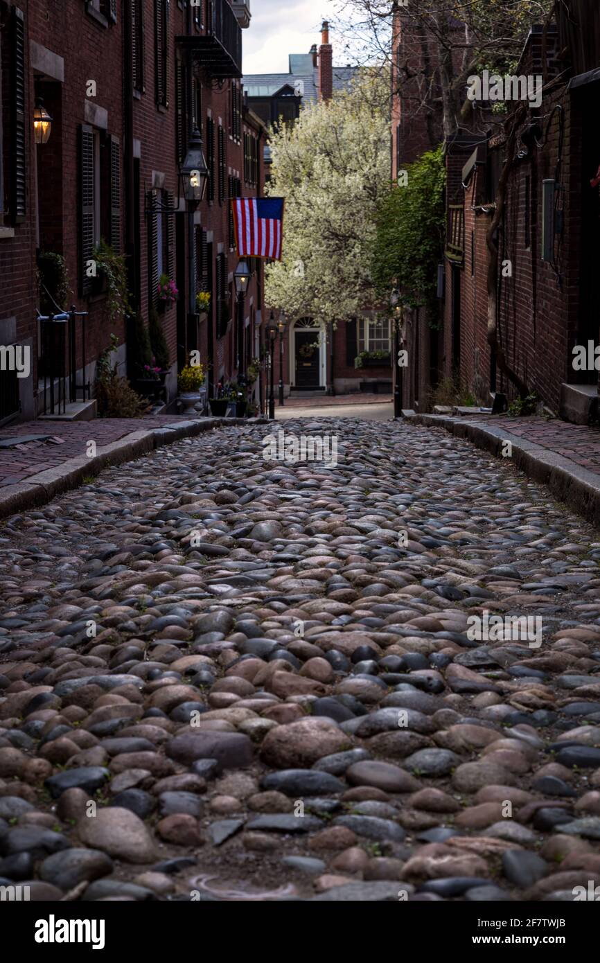 Places of Boston in Spring Stock Photo - Alamy