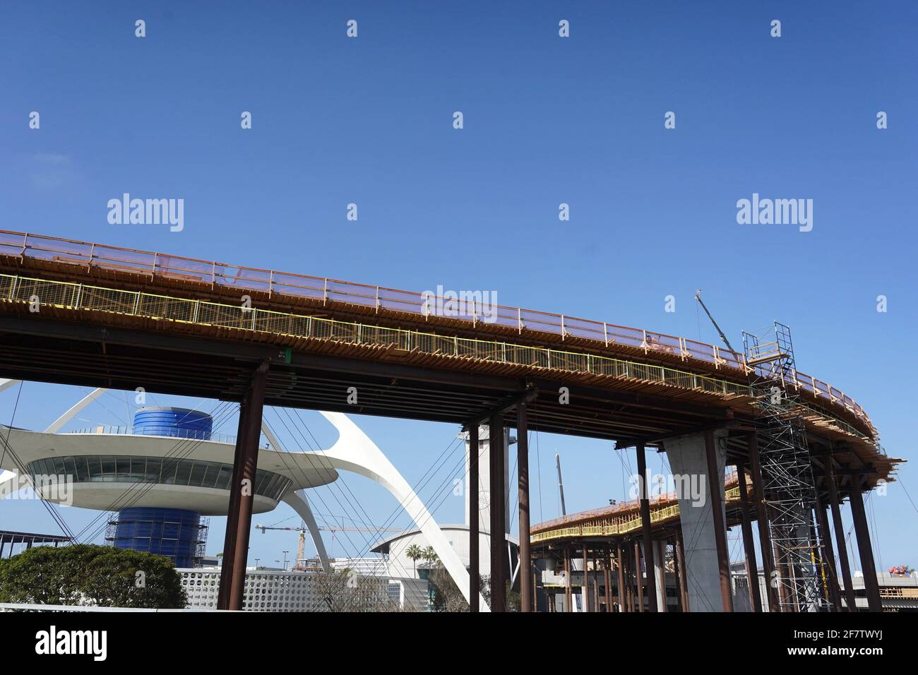 A general view of construction of automated people mover, electric ...