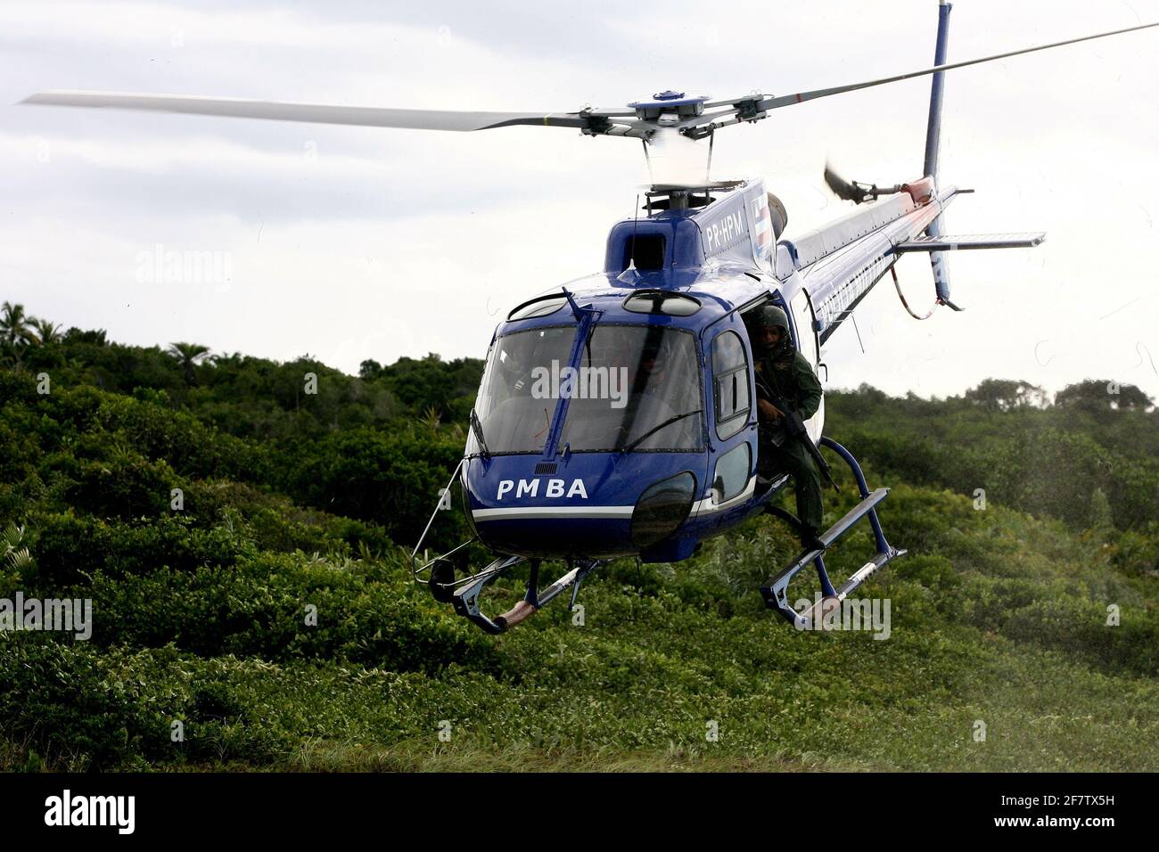 porto seguro, bahia / brazil - june 20, 2011: helicopter model Esquilo ...