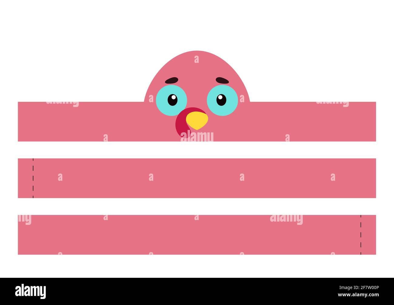 Printable turkey paper crown. Party headband die cut template for ...