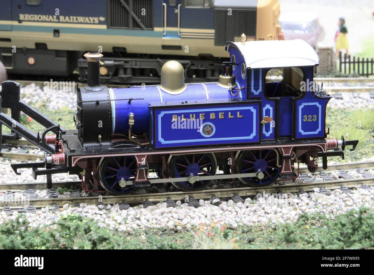 "Bluebell" a P class locomotive in OO scale Stock Photo - Alamy