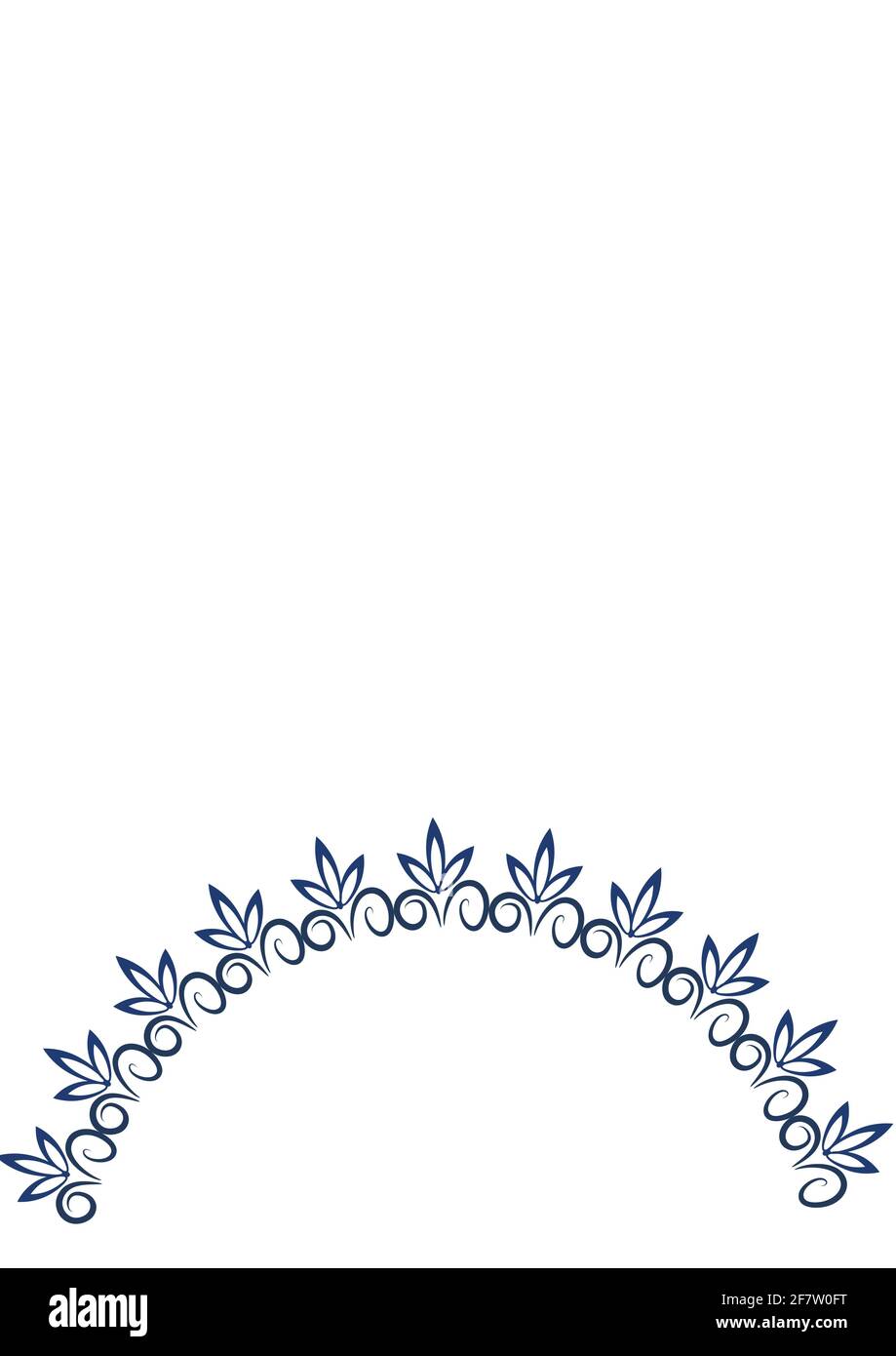 Abstract graphic is a lace plant-based frame. Styling. Two colors ...