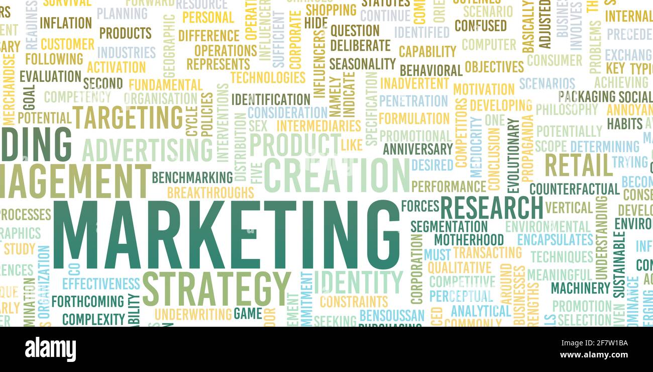 Marketing Strategy as a Business Technology Concept Abstract Stock ...