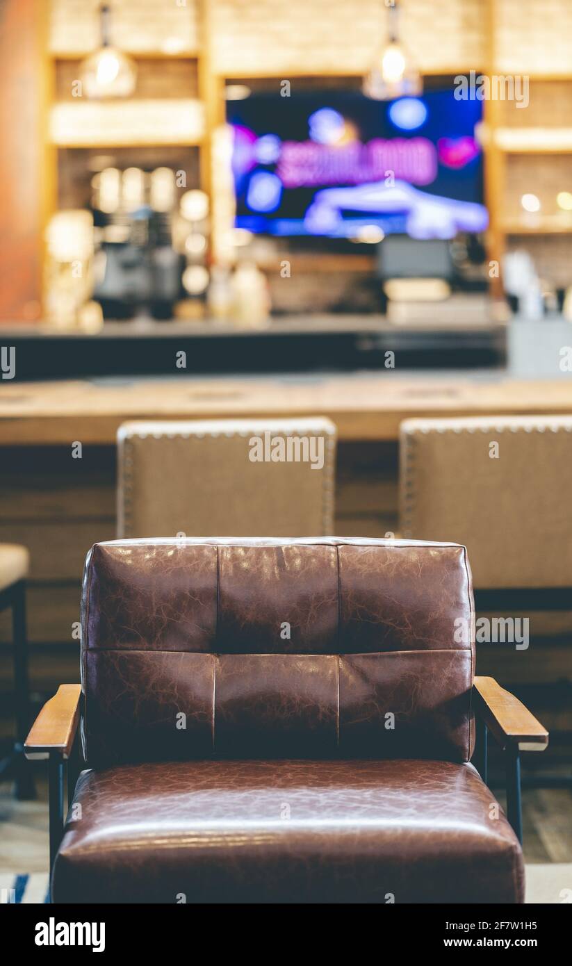 Interior Leather Bar High Resolution Stock Photography and Images - Alamy