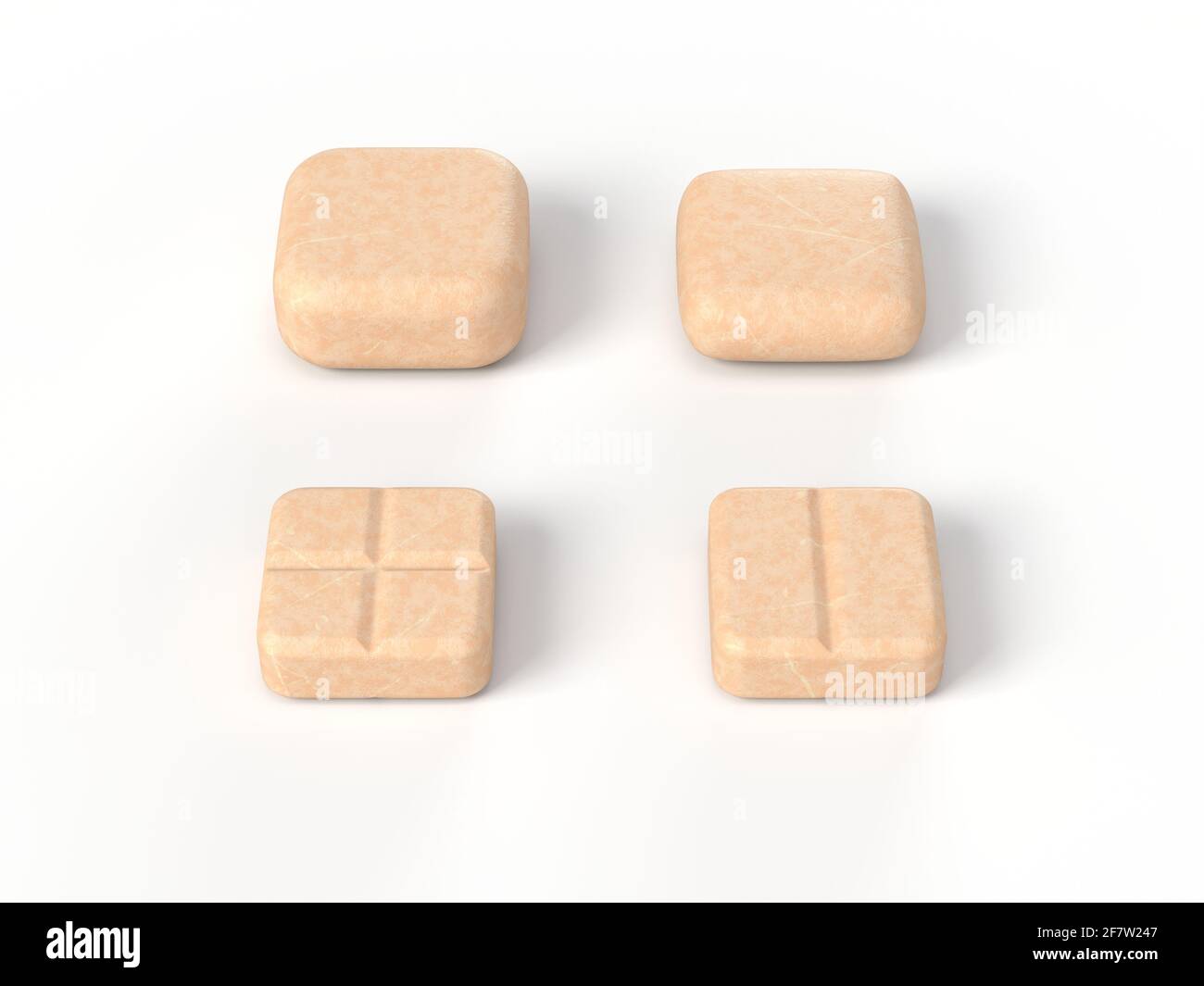 long shaped pills. 3d illustration isolated on white. suitable for ...