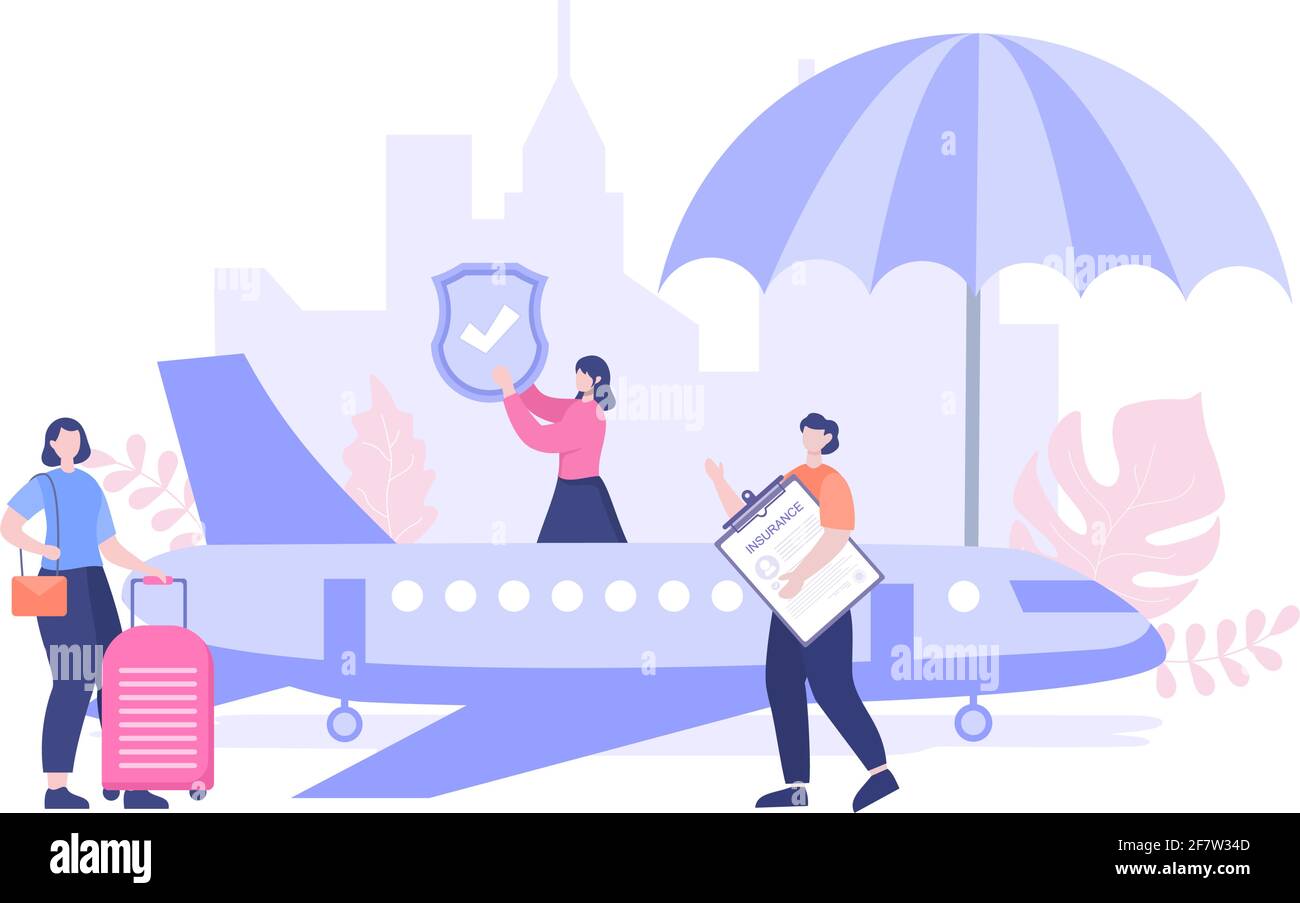 Travel and Tour Insurance Concept for Accidents, Protect Health ...