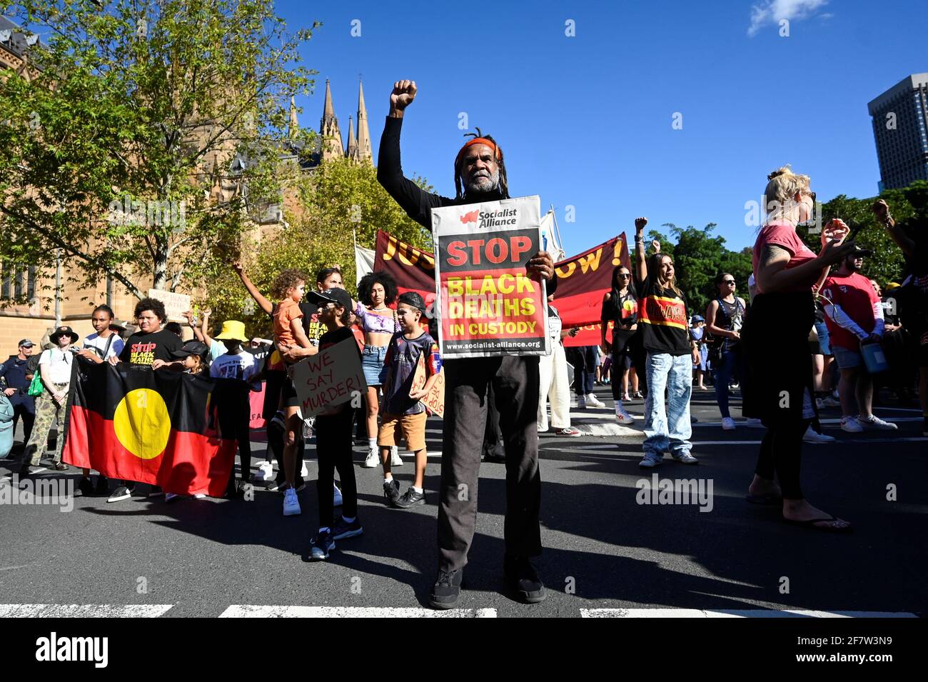 Aboriginal deaths in custody protest hi-res stock photography and ...