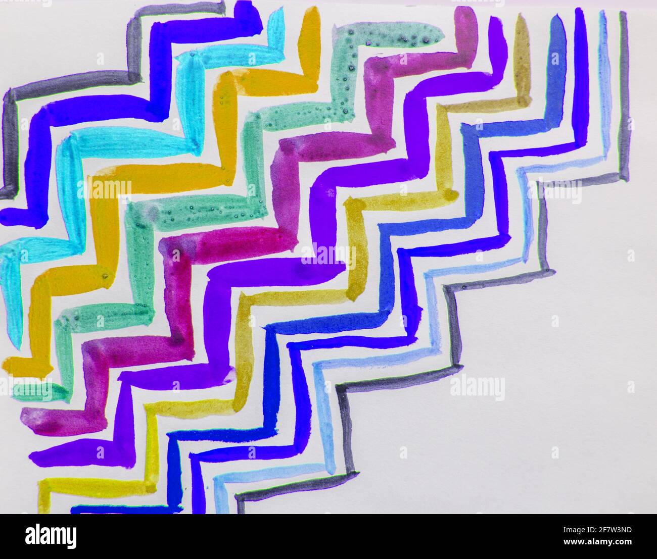Abstract horizontal zigzag retro hi-res stock photography and images ...