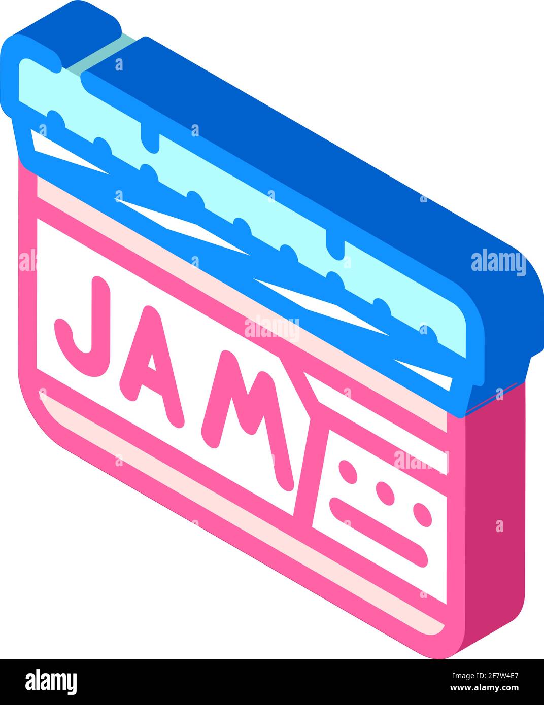 jam canned food isometric icon vector illustration Stock Vector Image ...