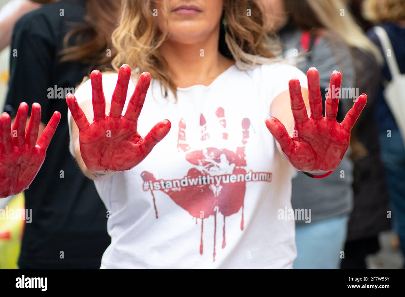 Blood on hands action hi-res stock photography and images - Alamy