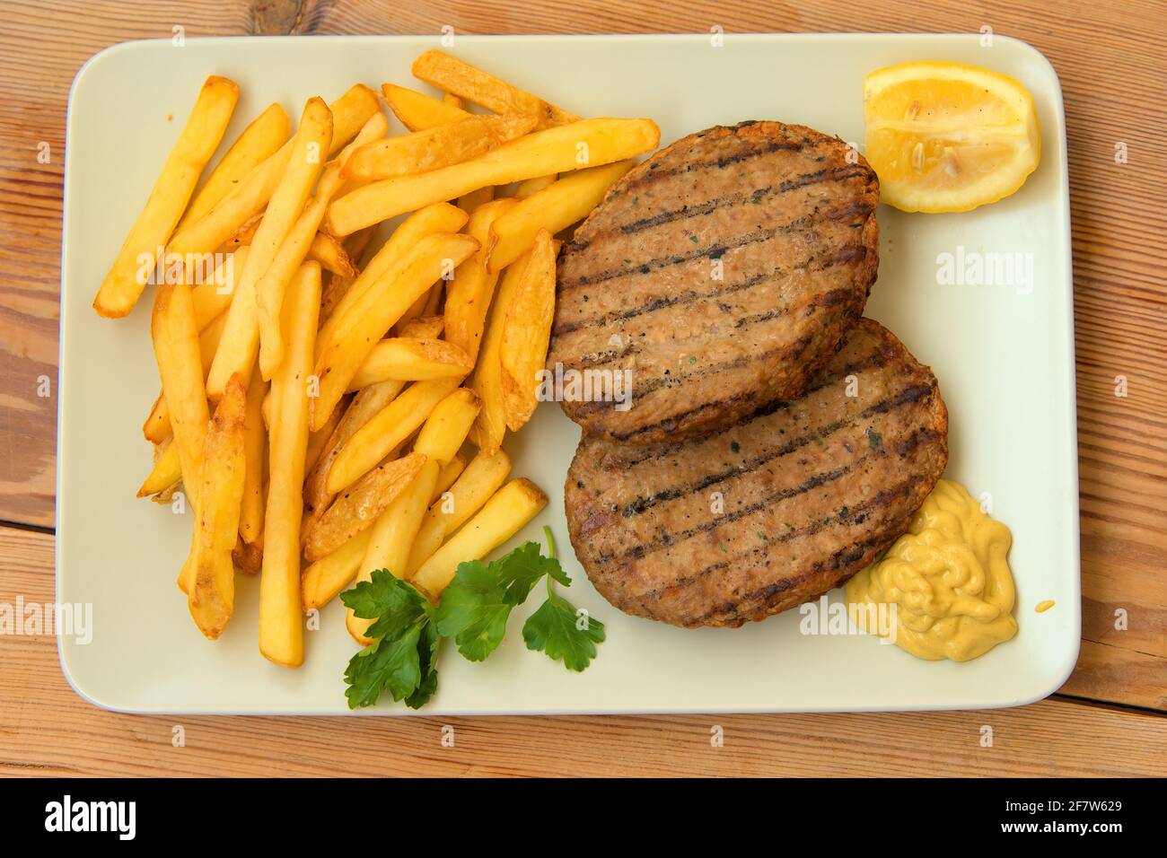 delicious burgers stuffed, accompanied by Country Style potatoes and ...