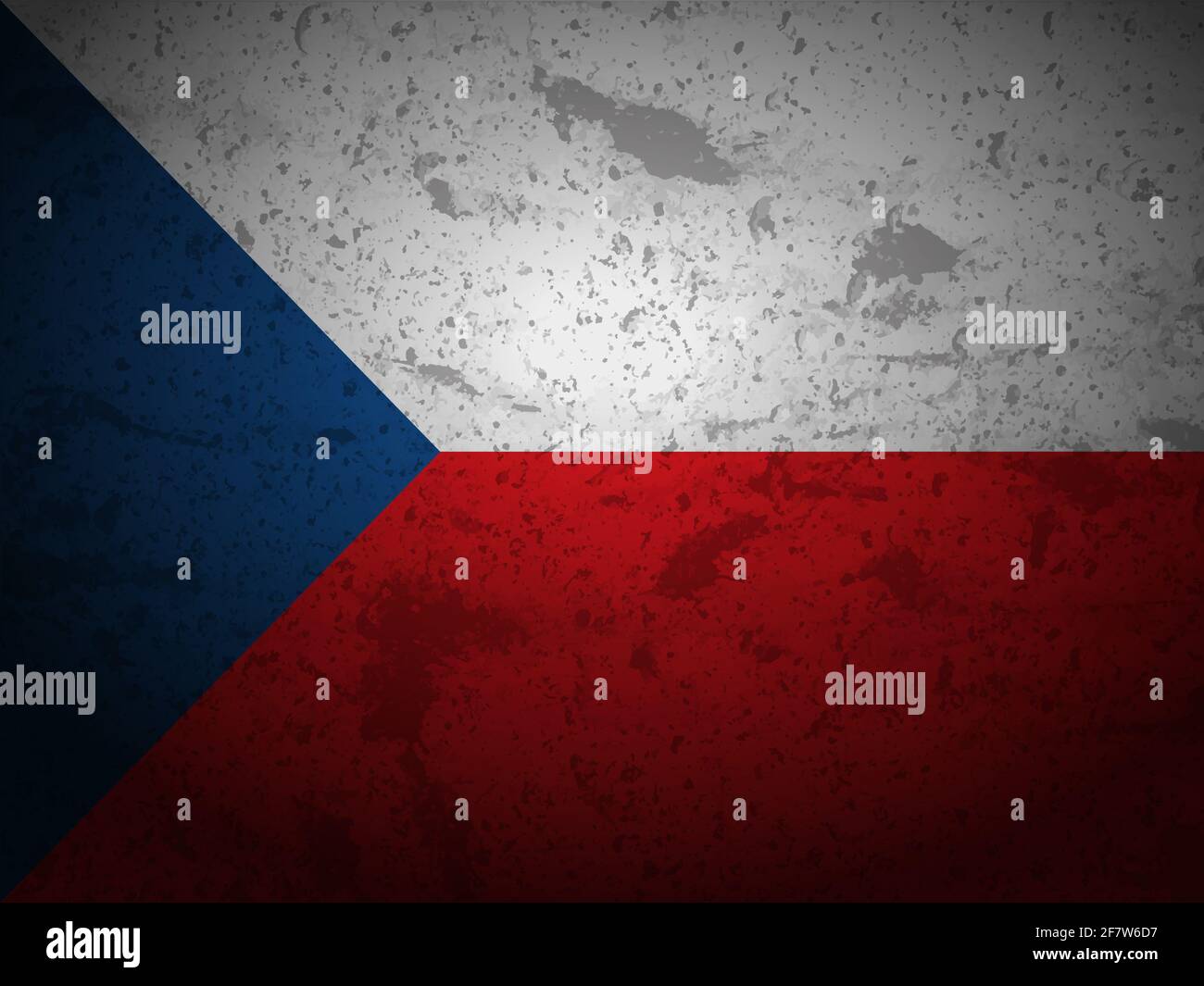 Grunge Czech Republic flag textured background. Vector illustration ...