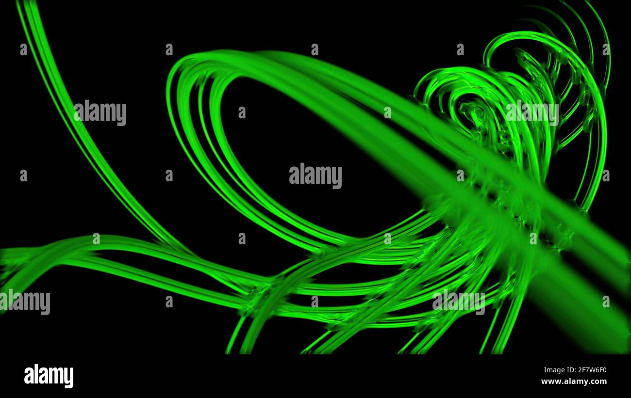 Glowing green lines twist hi-res stock photography and images - Alamy