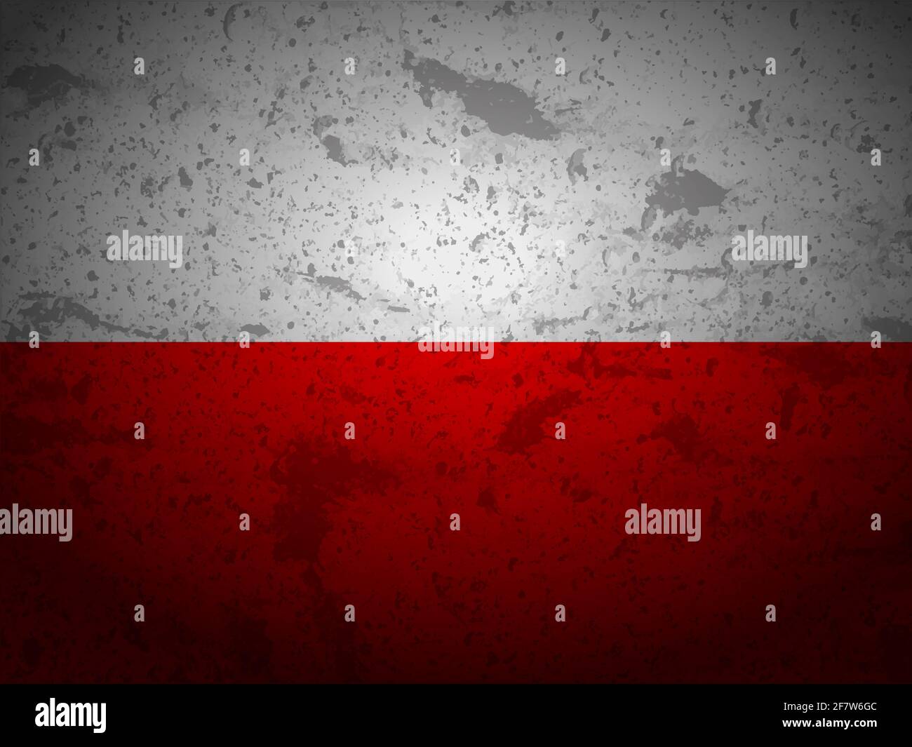 Grunge Poland flag textured background. Vector illustration Stock Photo ...