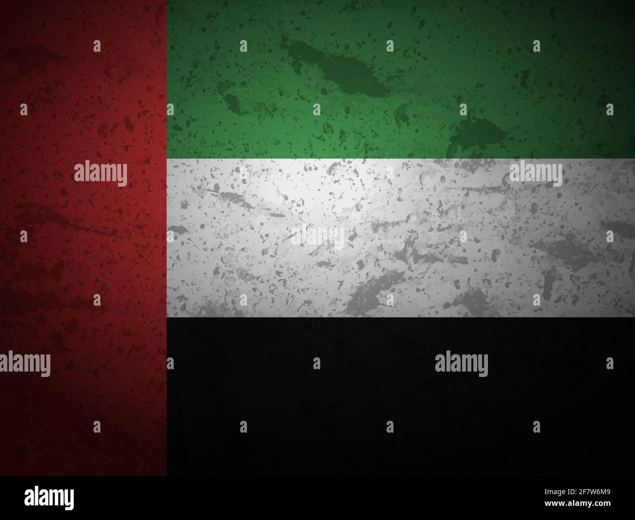 Grunge UAE flag textured background. Vector illustration Stock Photo ...