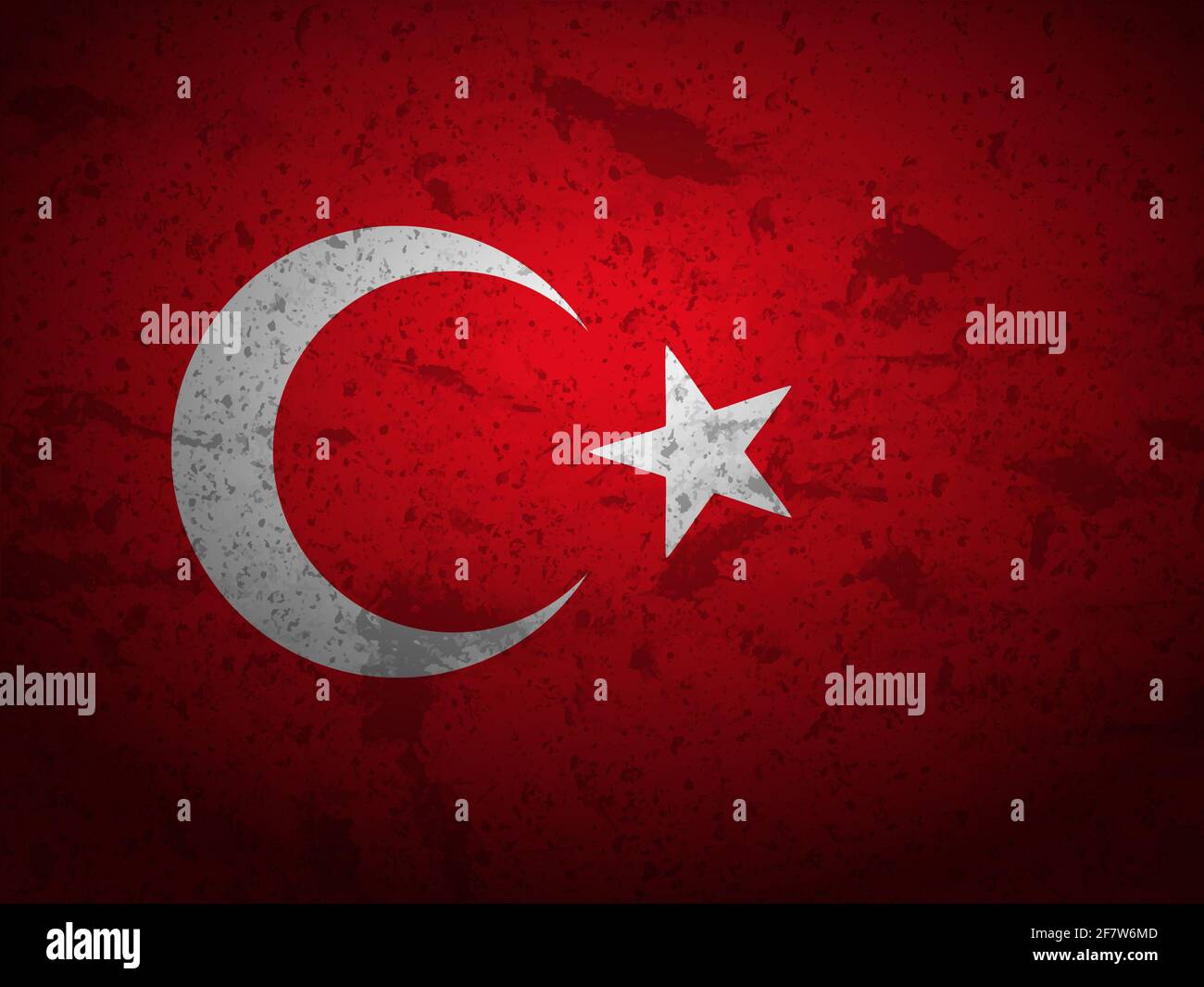 Grunge Turkey flag textured background. Vector illustration Stock Photo ...