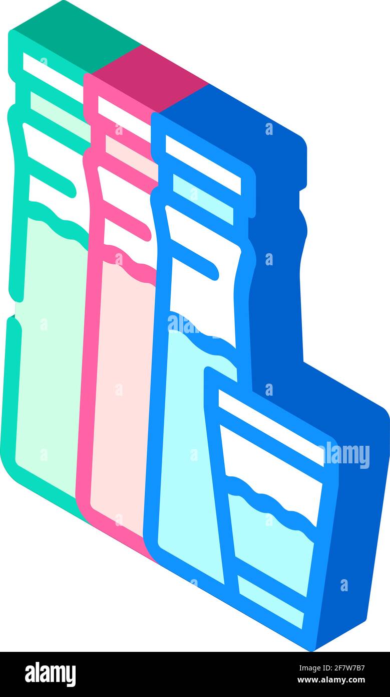 artificial food coloring isometric icon vector illustration Stock ...