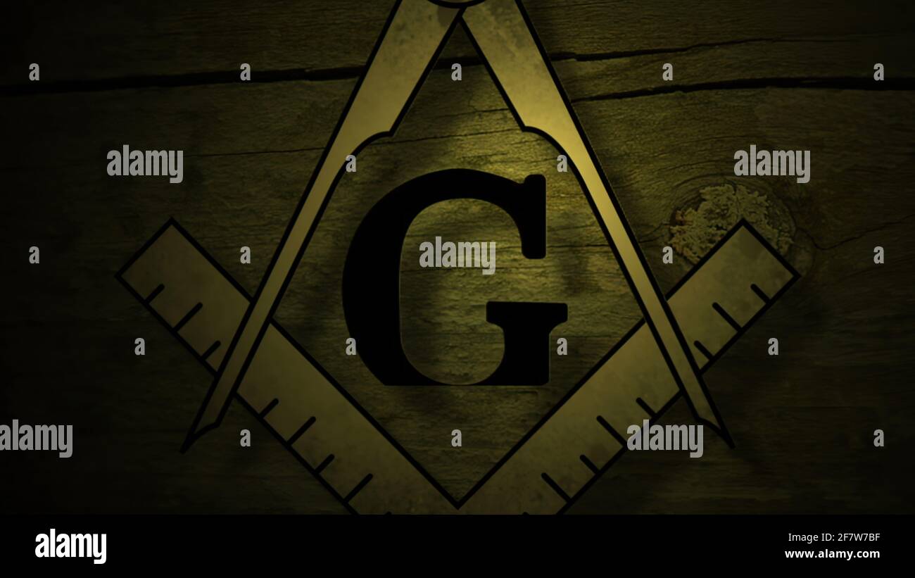 revealing The Free Masonic Grand Lodge Sign Stock Photo - Alamy