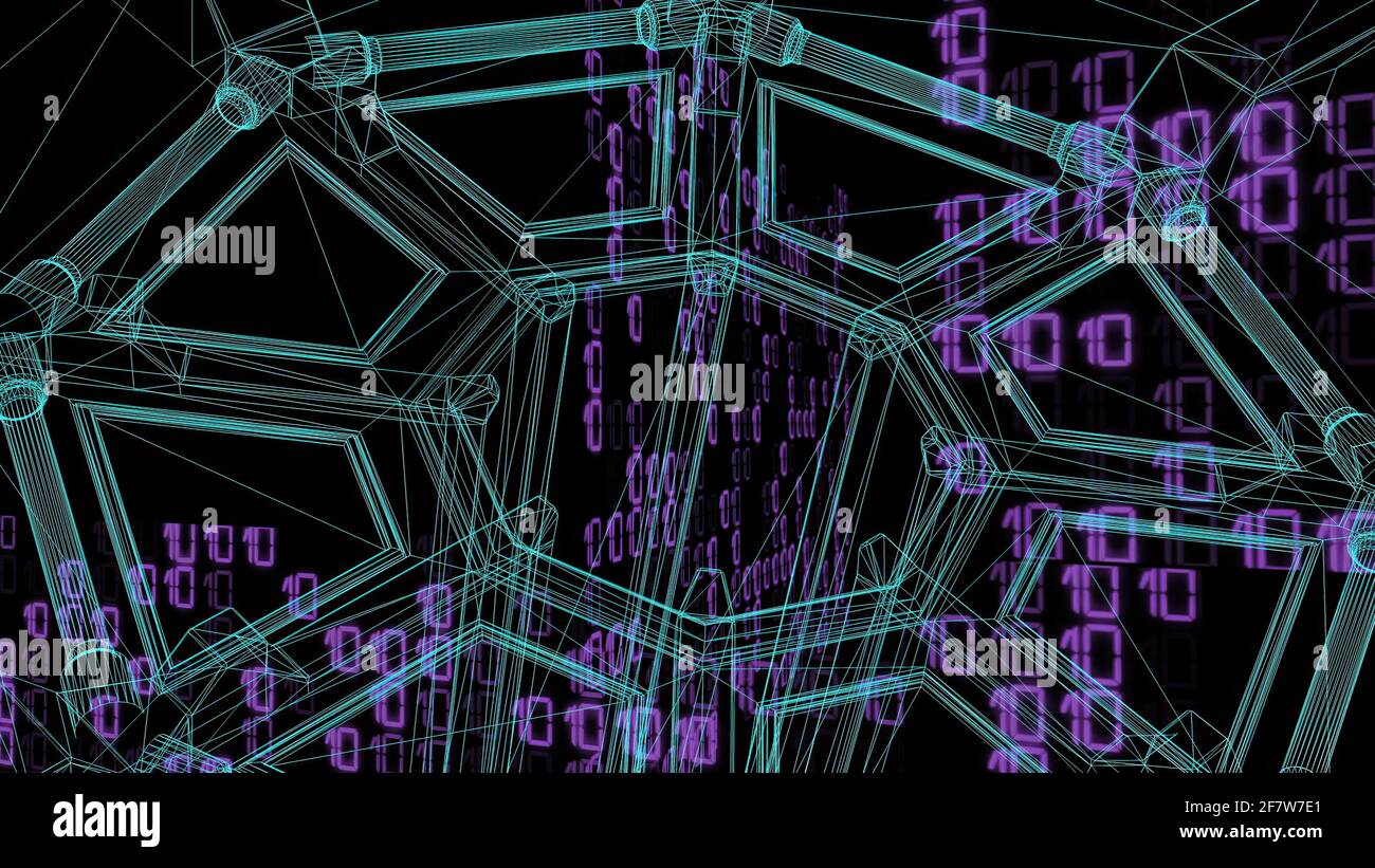 Technology Interface Computer Data Digital Screen Stock Photo - Alamy