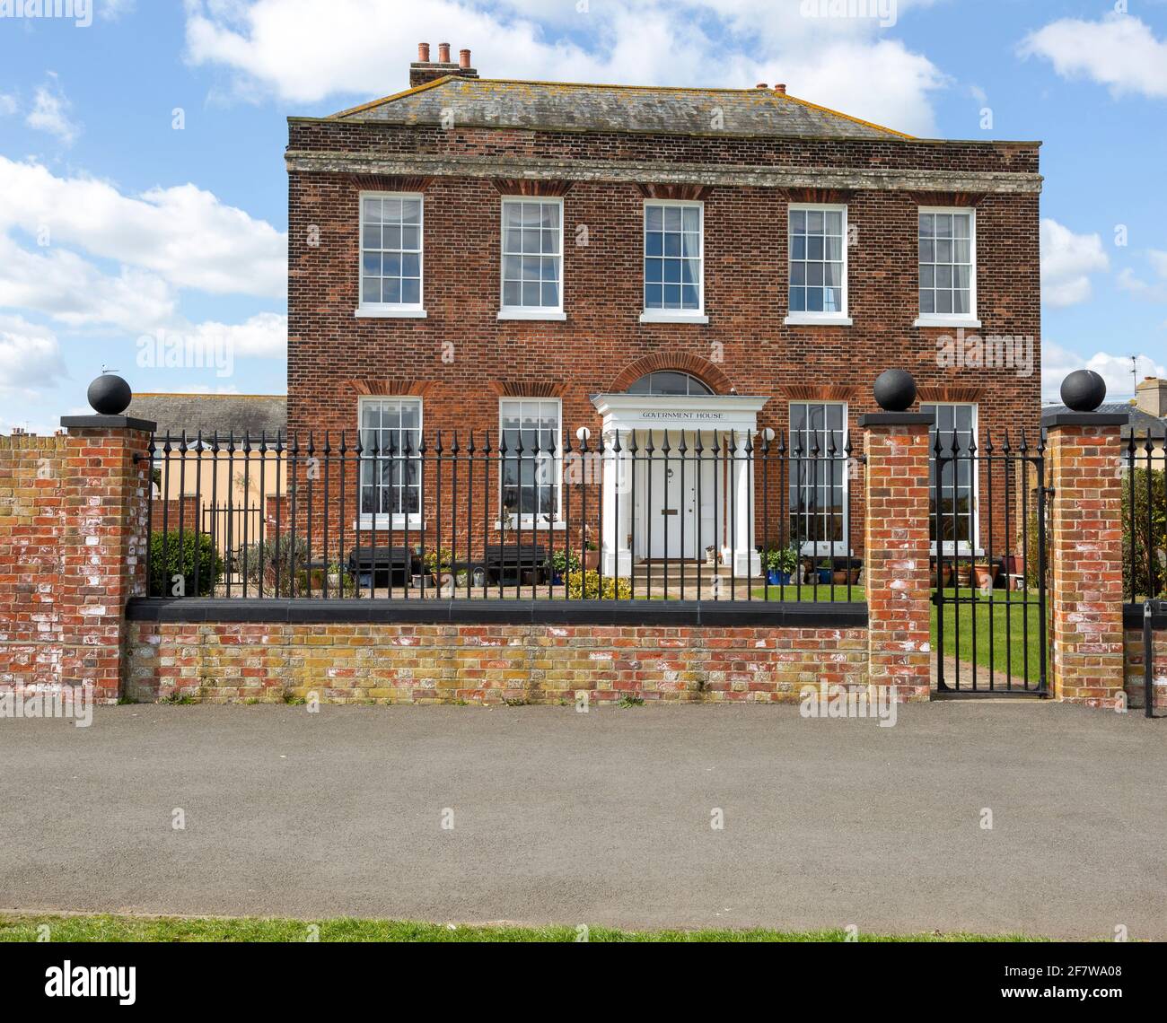 Historic Government House building, Georgian architecture, Harwich ...