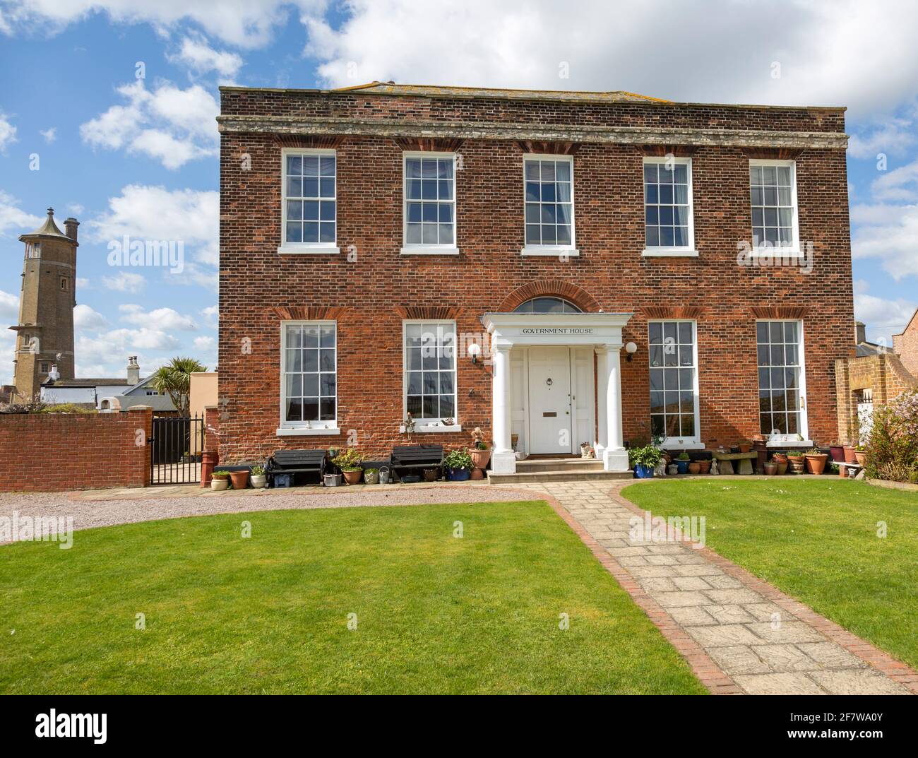 Historic Government House building, Georgian architecture, Harwich ...