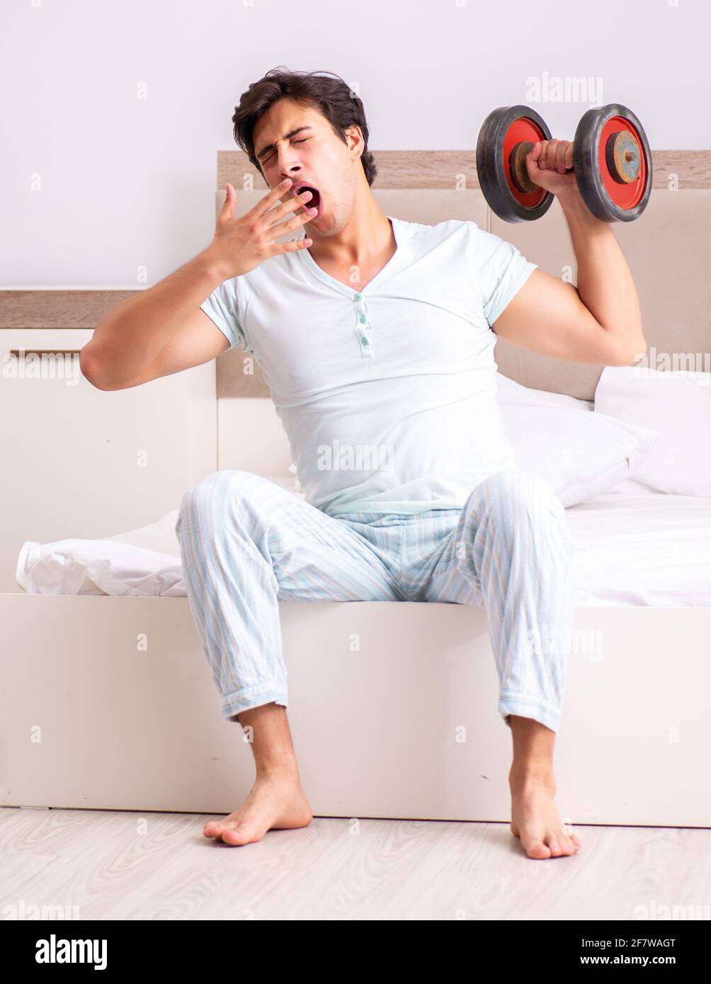 Dumbbell in bed hi-res stock photography and images - Alamy
