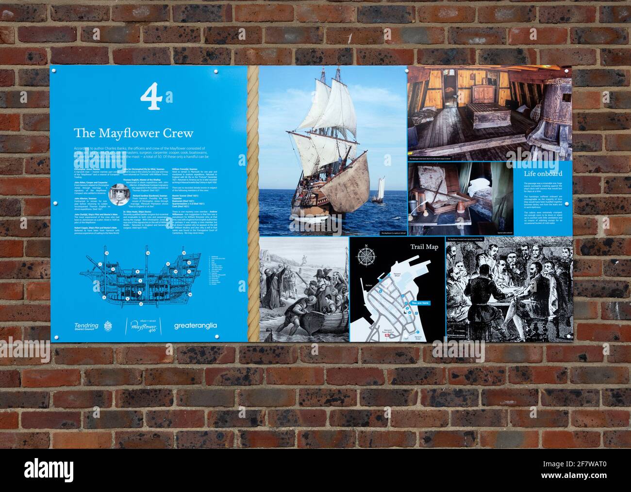Historic Mayflower trail, ship crew information, Harwich, Essex ...