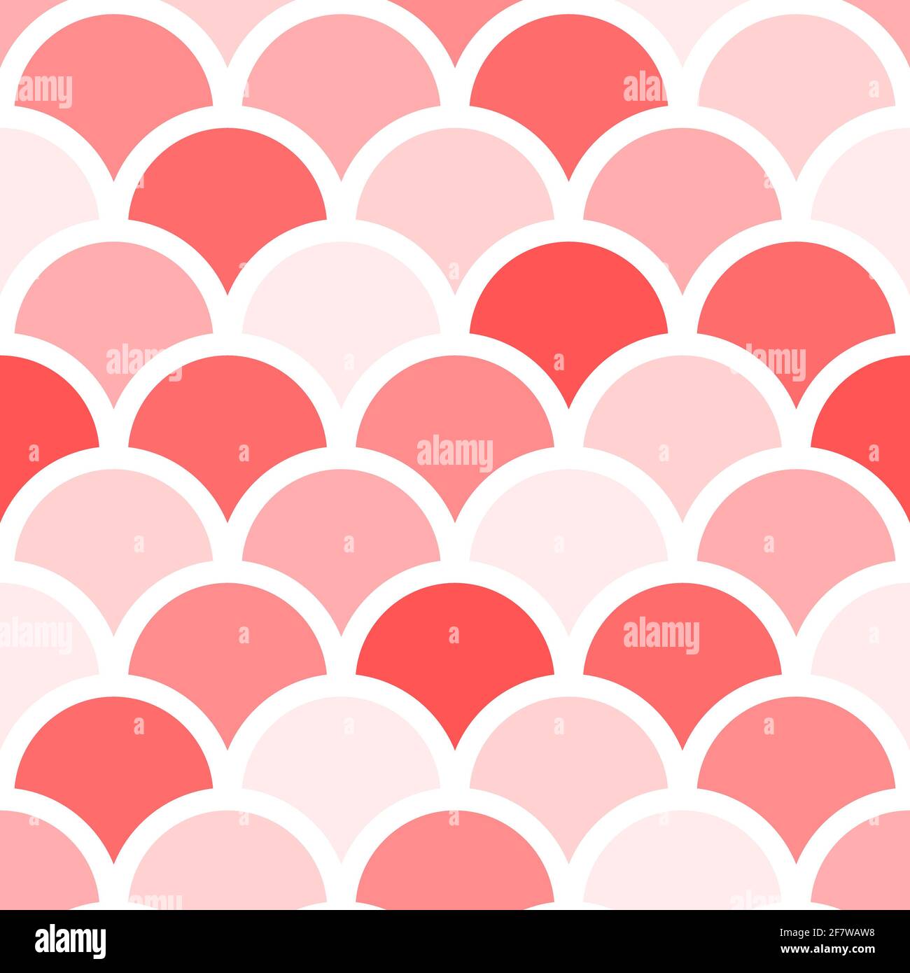 Vector seamless fish scales pattern. Beautiful oriental ornament ...