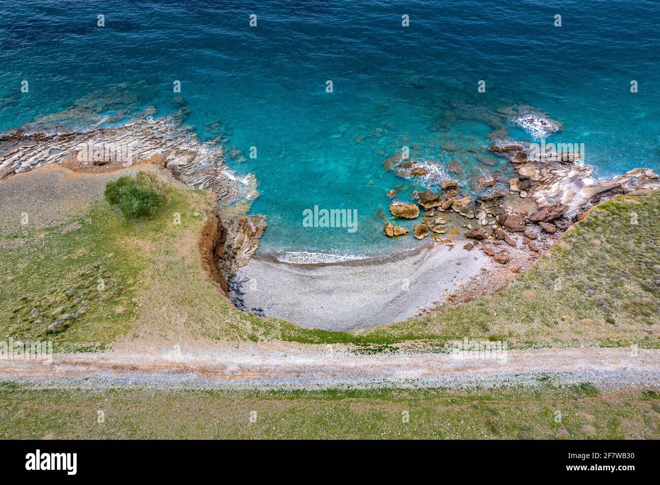 Views of traditional greek village of Milatos, Crete, Greece Stock ...