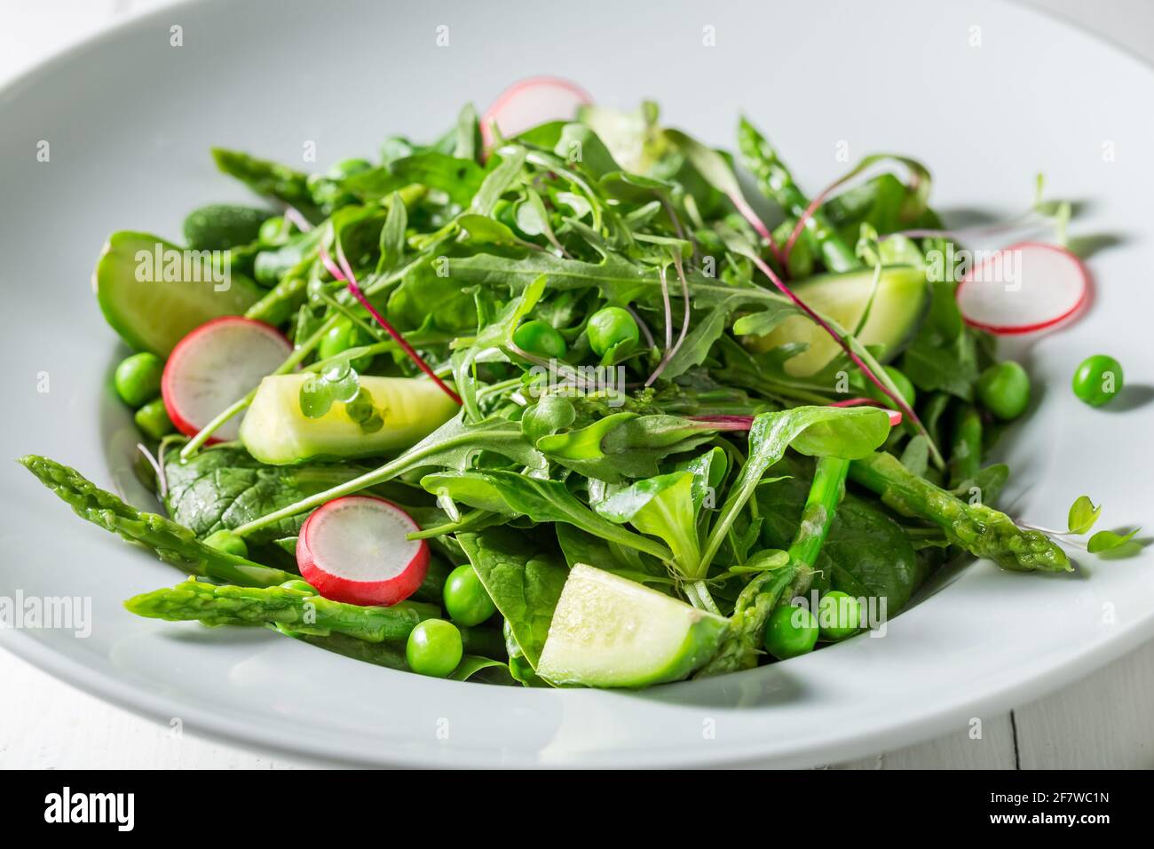 Fresh and green salad as healthy food. Spring healthy food Stock Photo ...