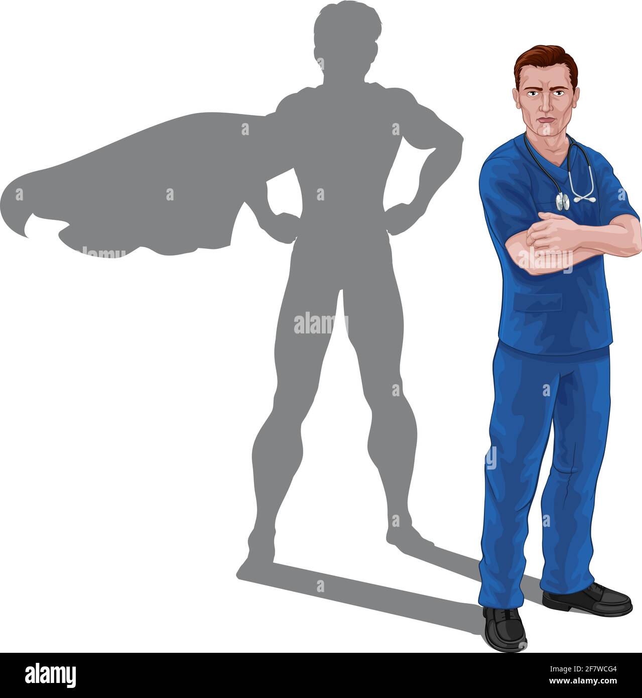 Hero doctor medical staff Cut Out Stock Images & Pictures - Alamy