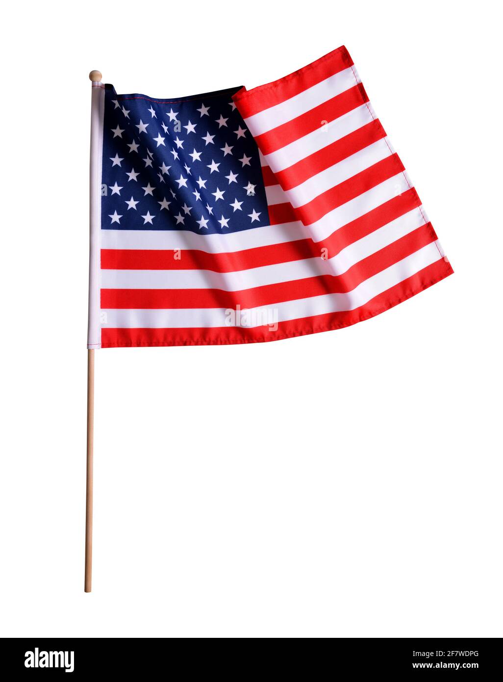 American flag isolated on a white background Stock Photo - Alamy