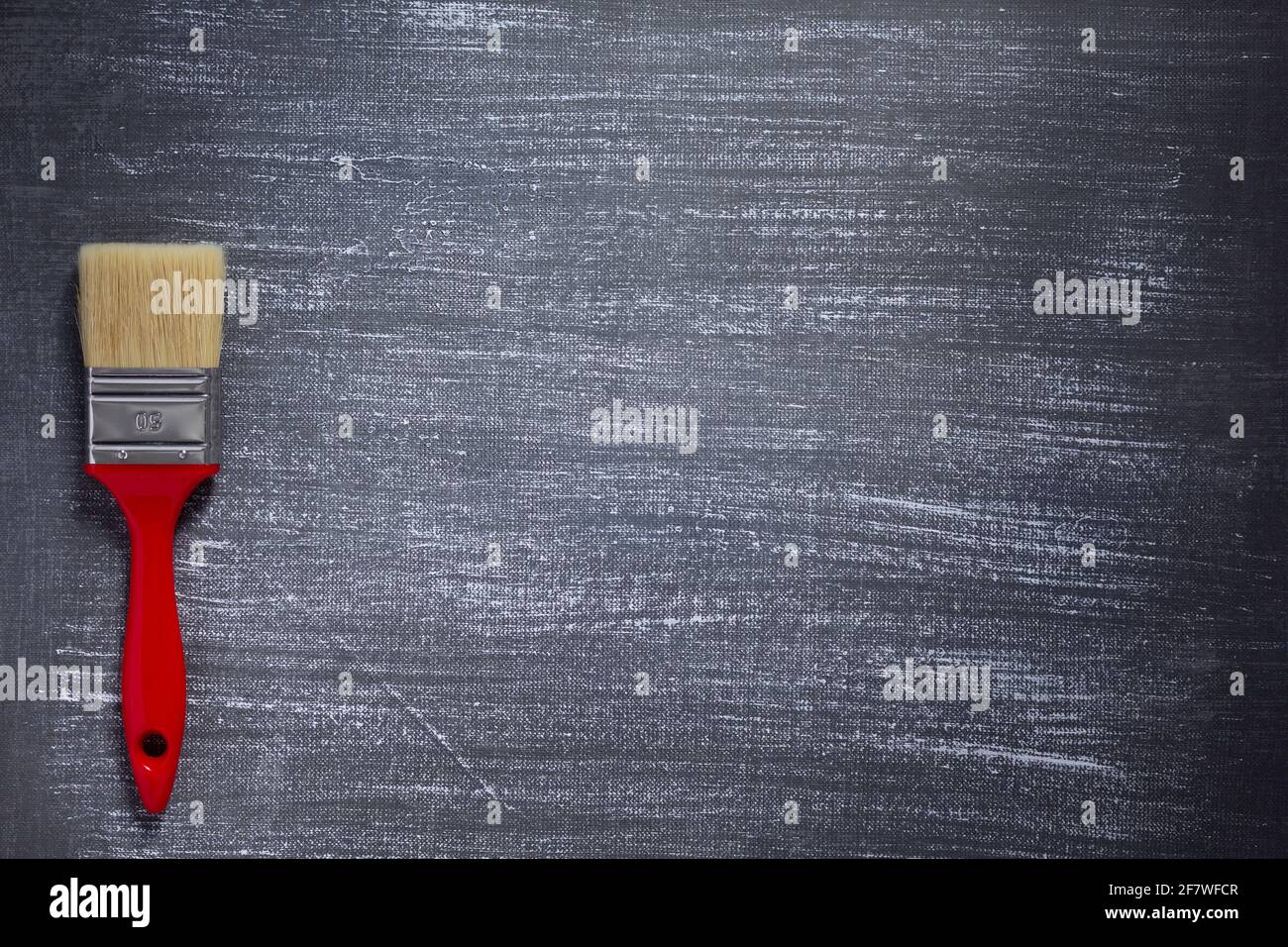 Painted background texture and paintbrush as abstract surface. Painted ...