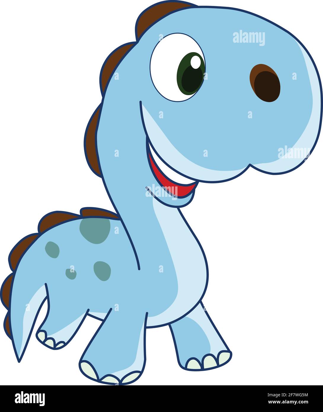 Dinosaur cartoon vector illlustration isolated on white background ...