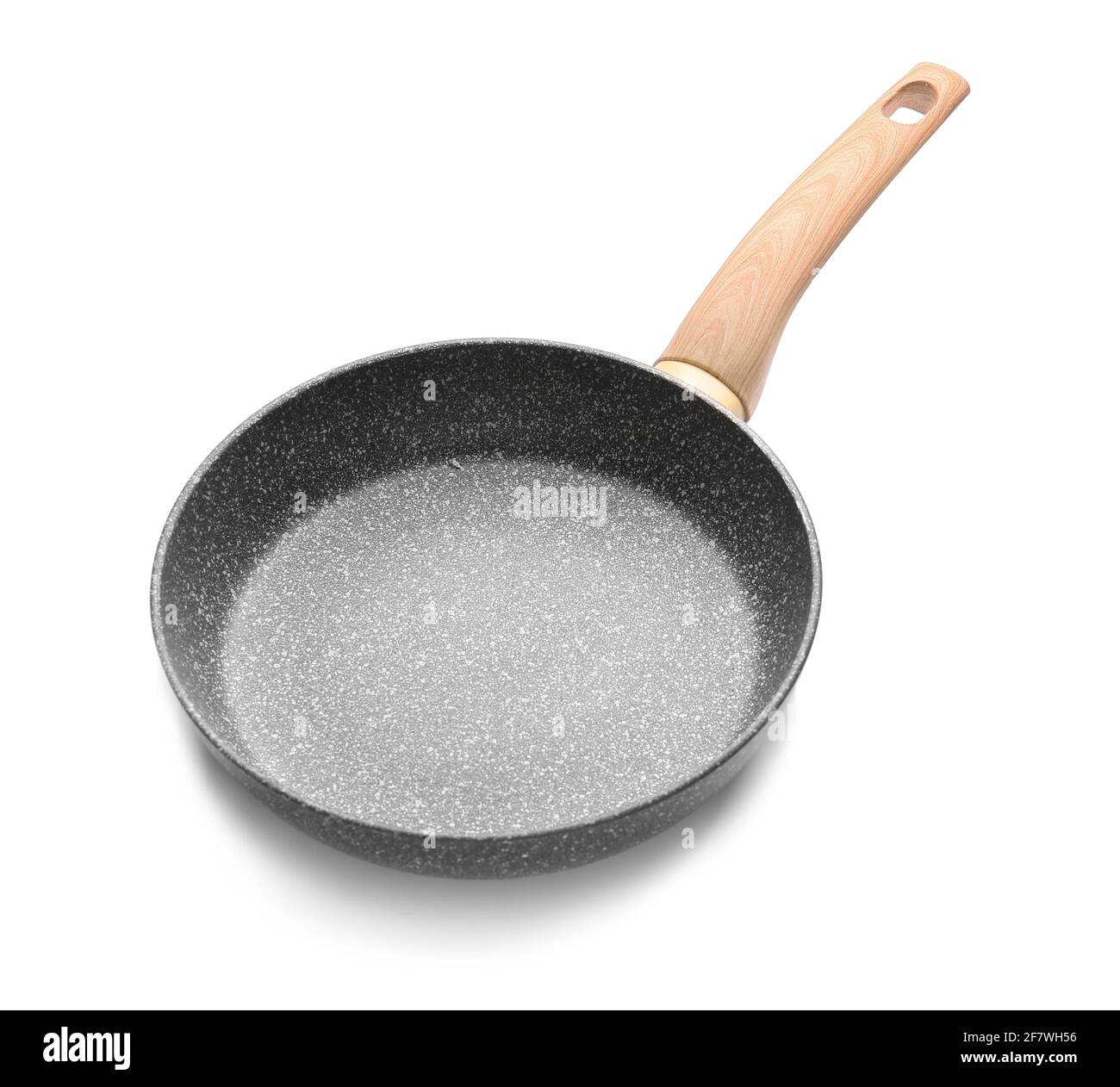 Frying pan on white background Stock Photo - Alamy