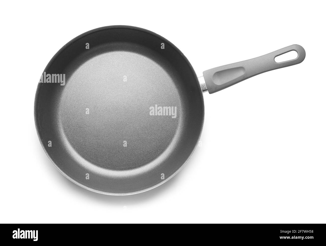 Frying pan on white background Stock Photo - Alamy