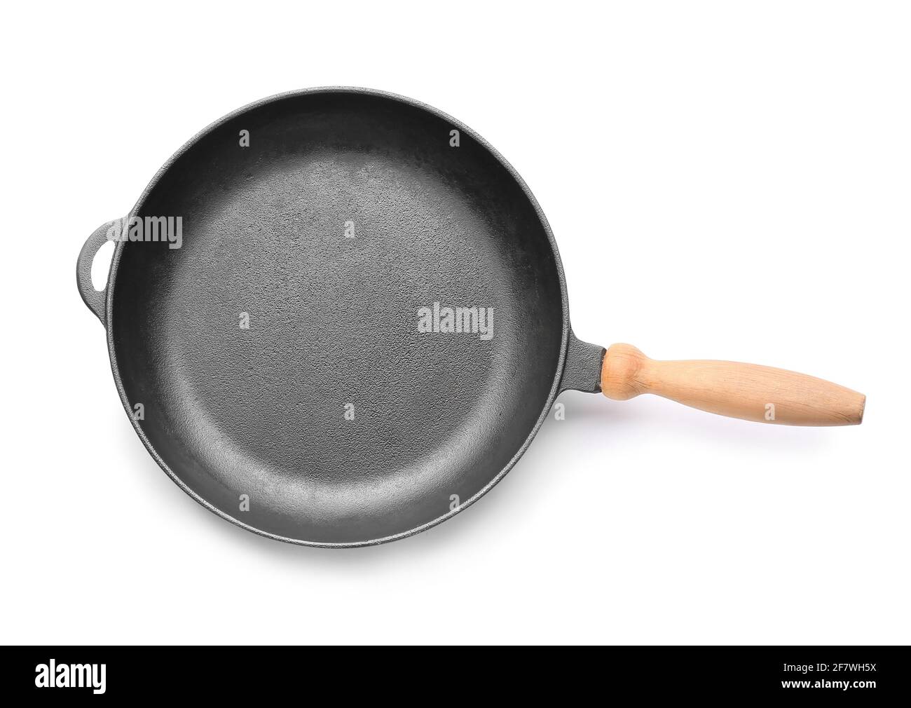 Frying pan on white background Stock Photo - Alamy
