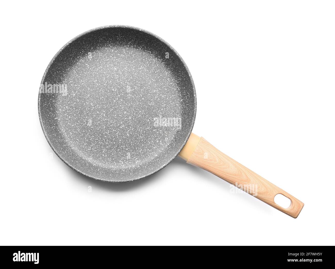 Frying pan on white background Stock Photo - Alamy