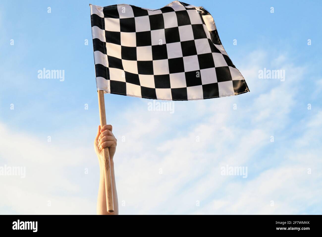 Holding checkered flag hi-res stock photography and images - Alamy